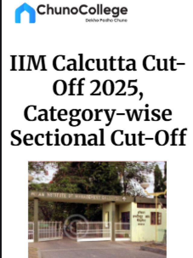 IIM Calcutta Cut Off 2025, Category-wise Sectional Cut-Off - Chunocollege